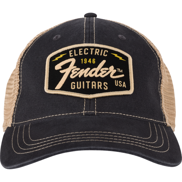 Fender Transition Logo Patch Hat Black Stone One Size - Planet Music