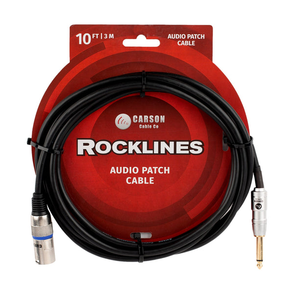 Carson XLR Male to 6.3mm TS Male Microphone Cable - Planet Music