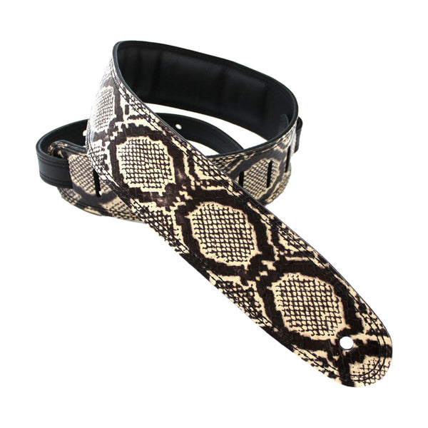 DSL 2.5 Inch Snakeskin Strap Black/White - Planet Music