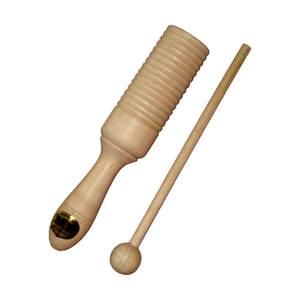 Mano Percussion Wood Guiro Tone Block - Planet Music