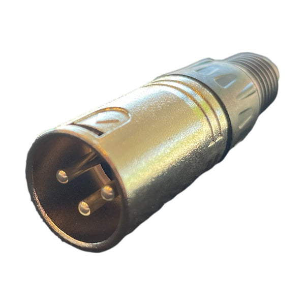 XLR Male Connector 3 Pin Nickel - Planet Music