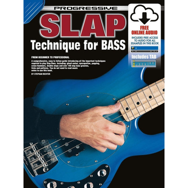 Progressive Slap Technique for Bass Book and CD - Planet Music