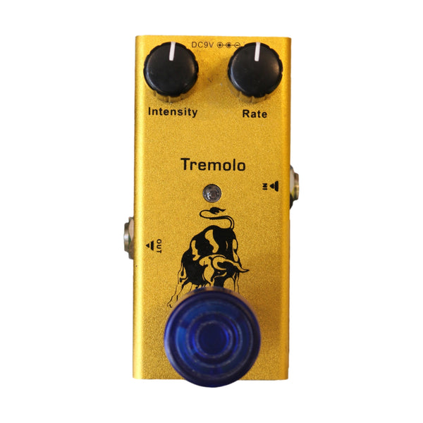 Used Golden Bull Mini Tremolo Guitar Pedal - Planet Music